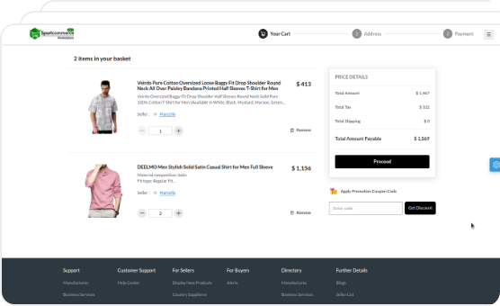 NodeJS, Angular B2C Features in eCommerce Marketplace